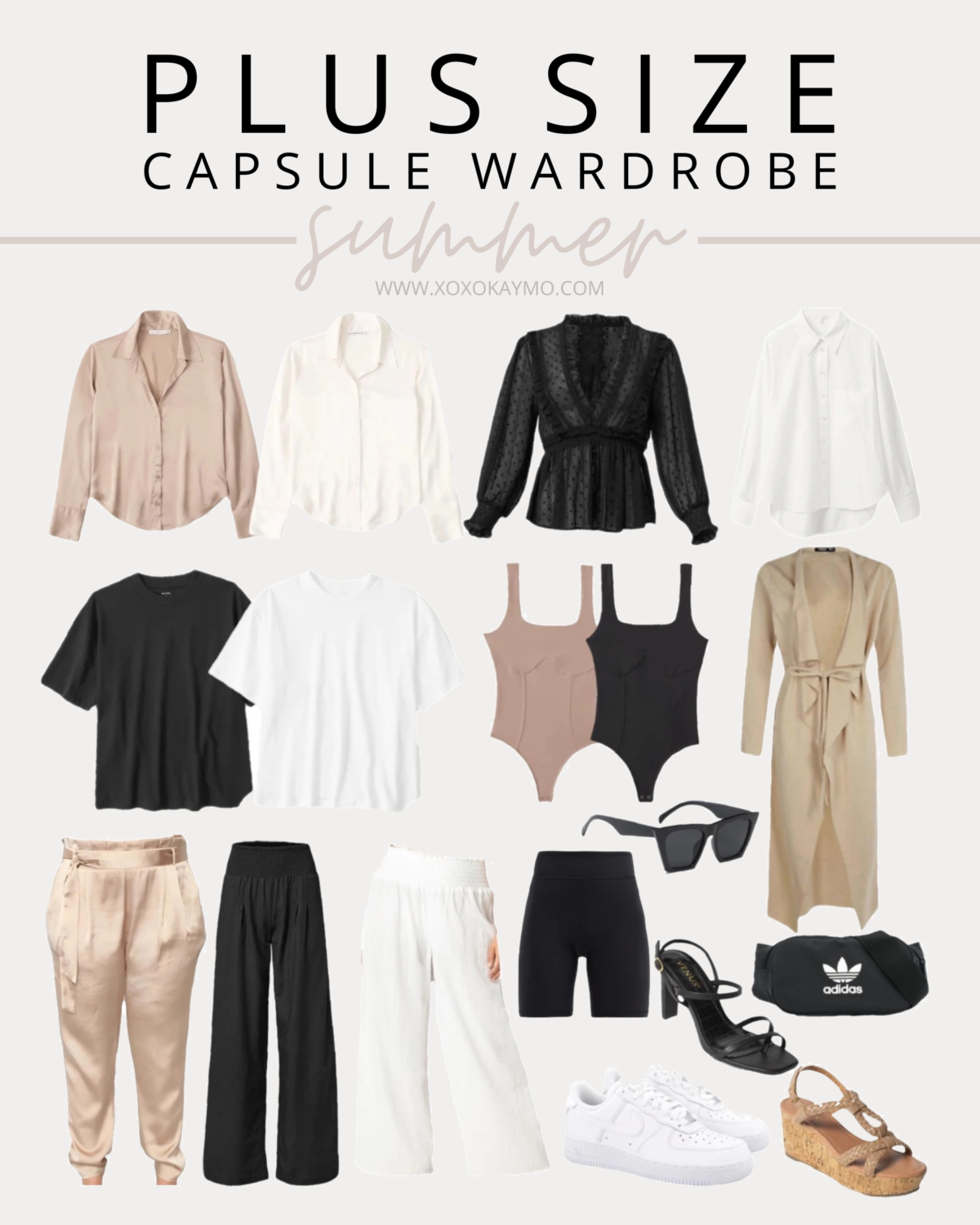 Plus Size Summer Capsule Wardrobe - XOXOKAYMO