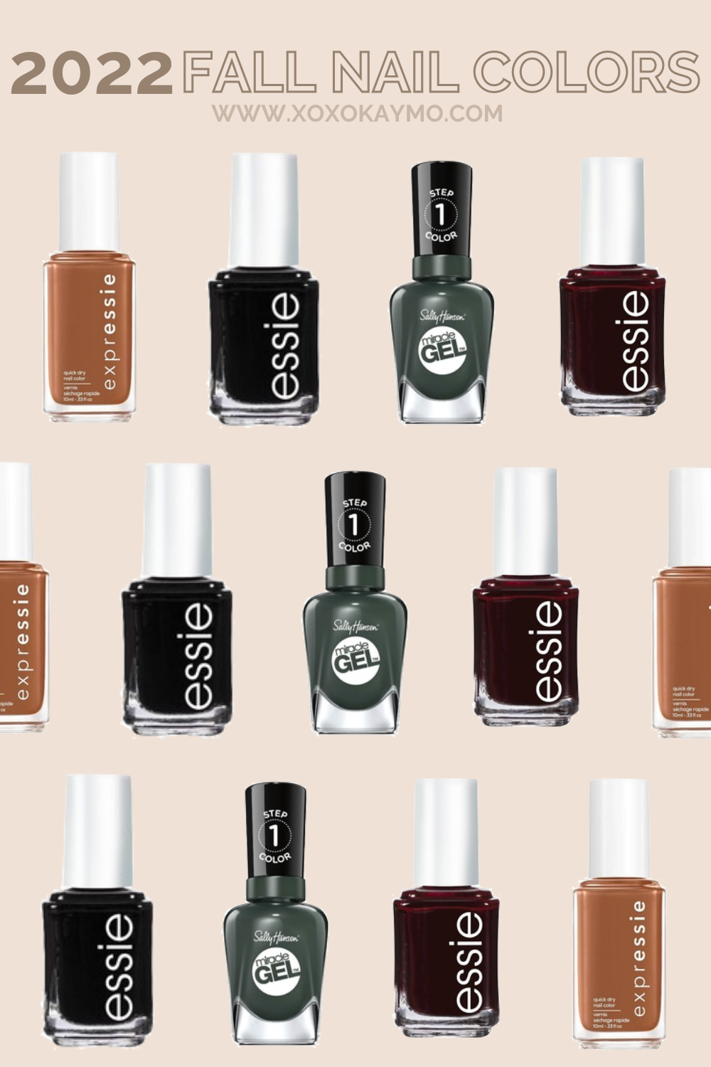 Best Fall Nail Polish Colors 2022 - XOXOKAYMO